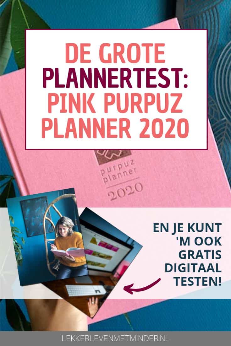 Planner Reviews 2020: Pink Purpuz Planner • LekkerLevenMetMinder.nl